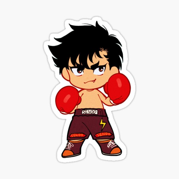 "Hajime no ippo - Chibi Sendo" Sticker for Sale by ShindouArt | Redbubble
