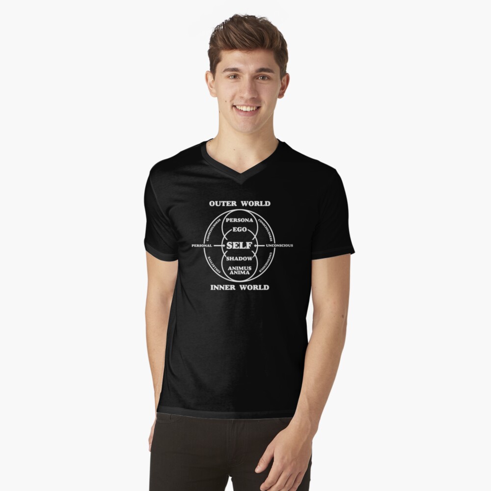 "Carl Jung Self Ego Shadow Model - Jungian Psychology Teacher" Sticker ...