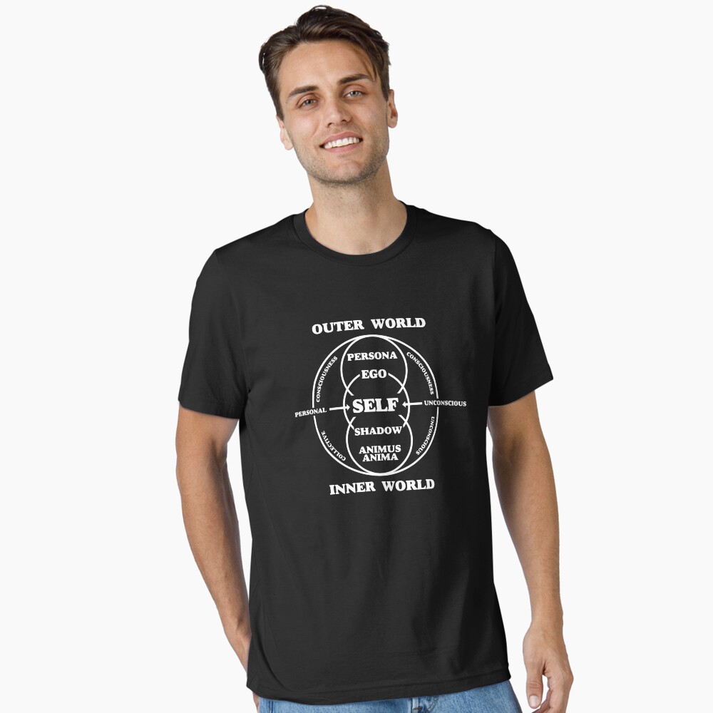"Carl Jung Self Ego Shadow Model - Jungian Psychology Teacher" Sticker ...