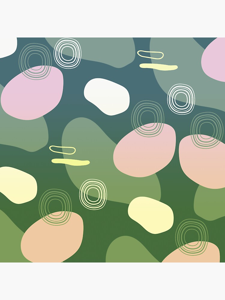"Flashy Pattern Random Shapes - Colorful Flashy Patterns Leaves Green ...