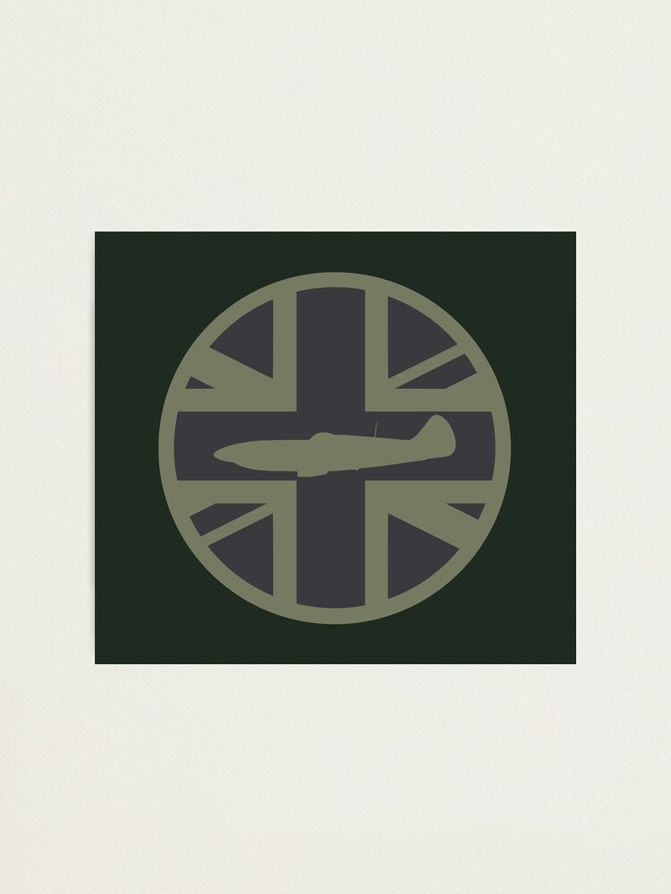 "Supermarine Spitfire Union Jack Desert Patch" Photographic Print for ...
