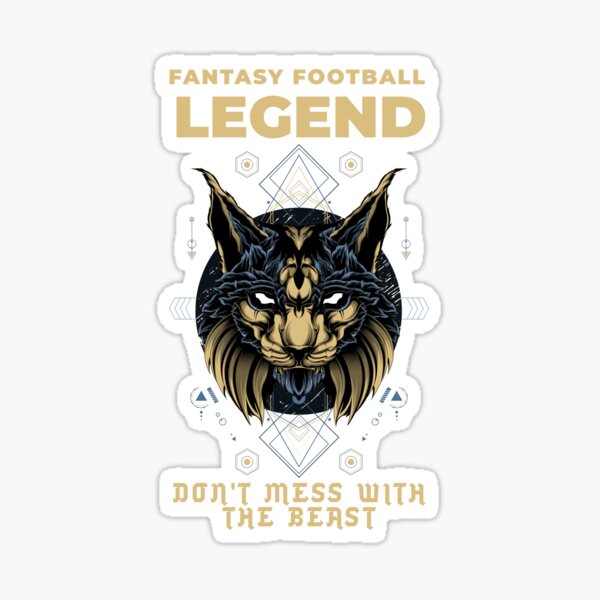 "Fantasy Football Legend Beast Design" Sticker for Sale by Rohit-07 ...