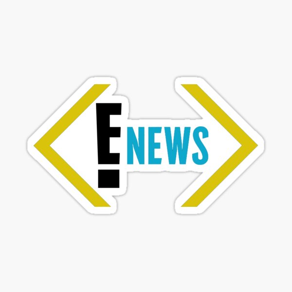 "E News" Sticker by BradleyBeaven1 | Redbubble