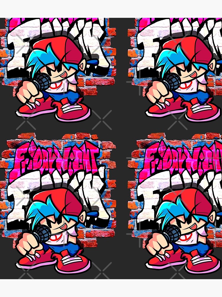 "BoyFriend FNF. Brick wall" Backpack for Sale by AbrekArt | Redbubble