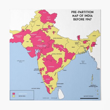 Hindustan Map Before Partition How India's Map Has Evolved Since 1947