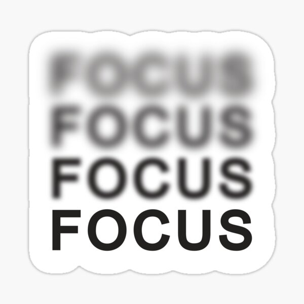 "Focus" Sticker for Sale by marichoo | Redbubble