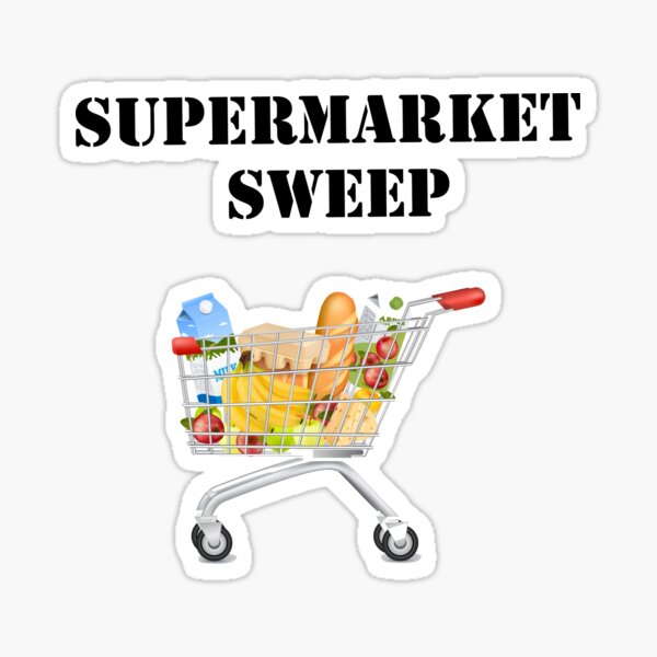 "supermarket sweep" Sticker for Sale by GoghStore | Redbubble