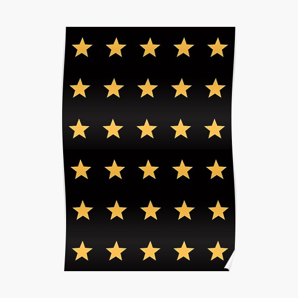 "Small Yellow Stars" Poster by JOARDER | Redbubble