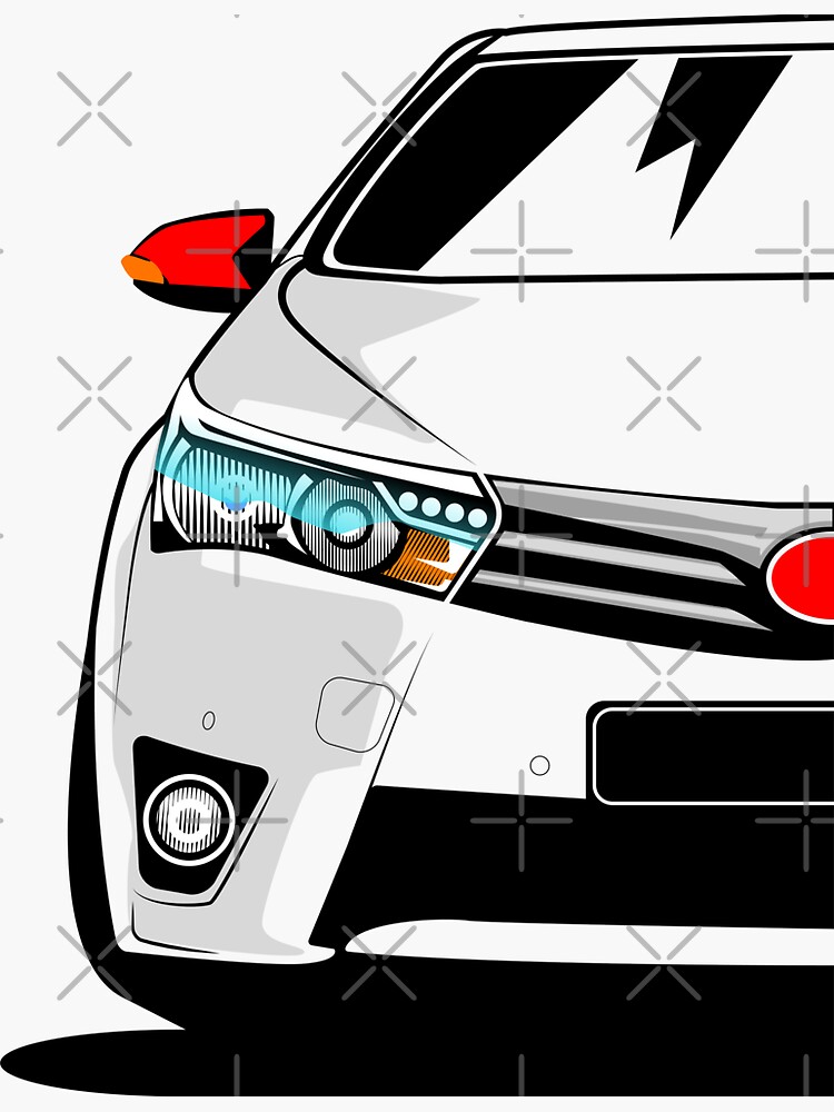 "Corolla Altis" Sticker for Sale by CopiPanilArt | Redbubble