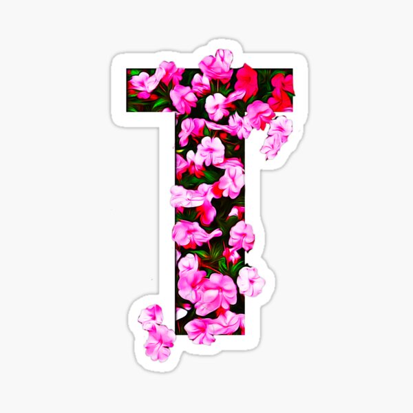 "Letter t" Sticker for Sale by SmilingTees | Redbubble