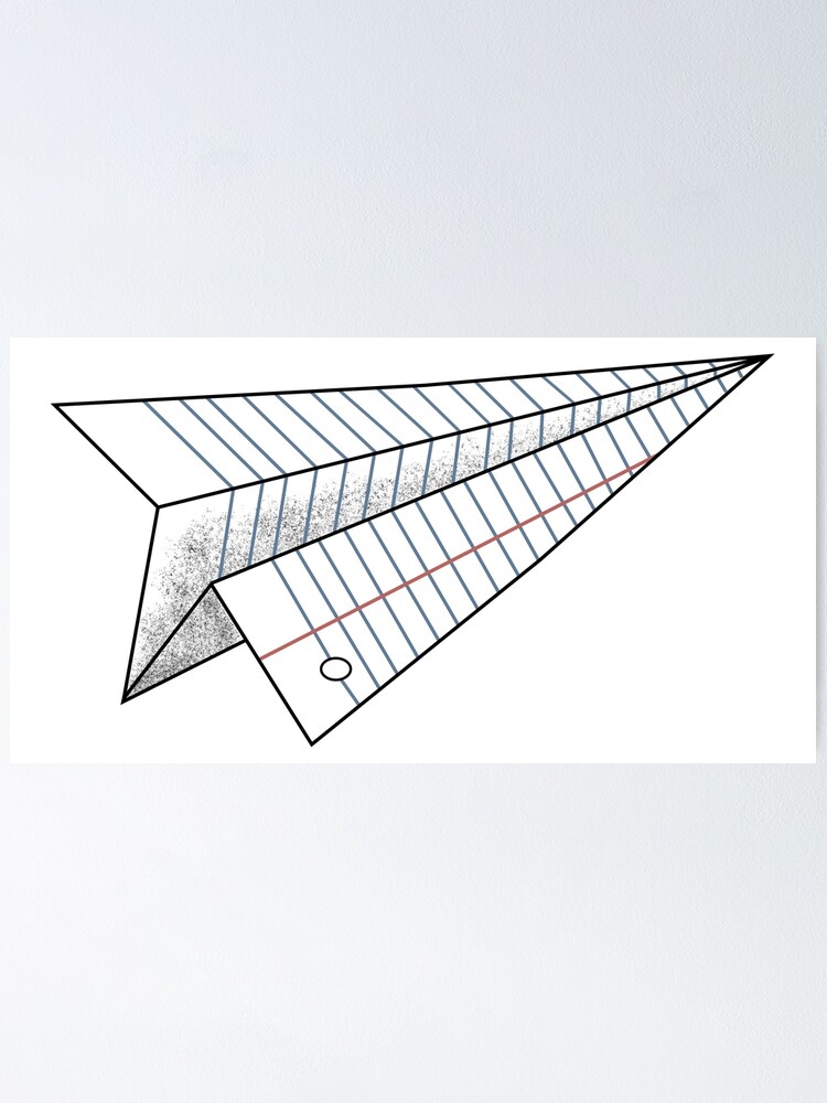 "Paper Airplane" Poster for Sale by Digitize | Redbubble
