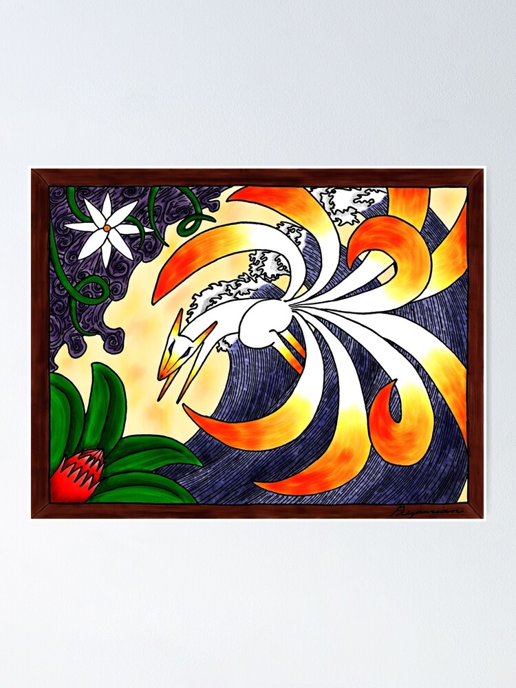 "Kyubi no Kitsune" Poster by prezaurian | Redbubble