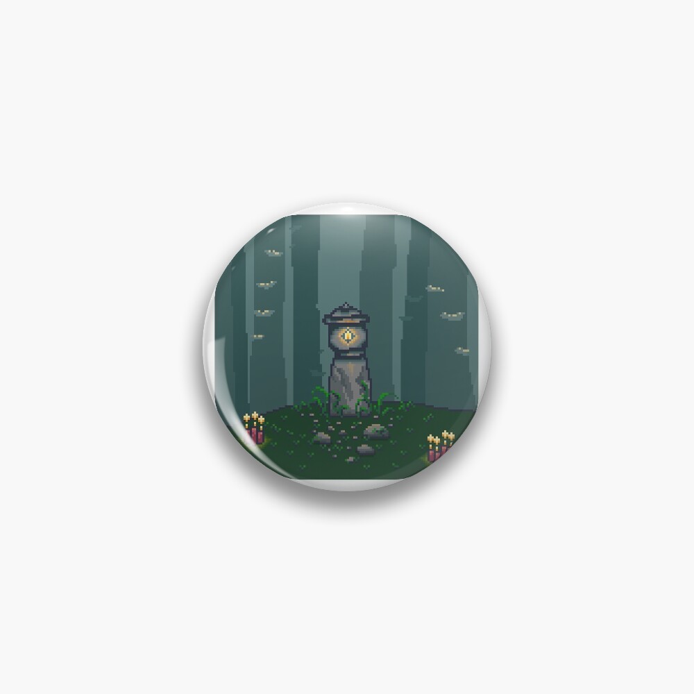 "Sky Cotl - Hidden Forest Pixel Art" Pin for Sale by Vorain | Redbubble
