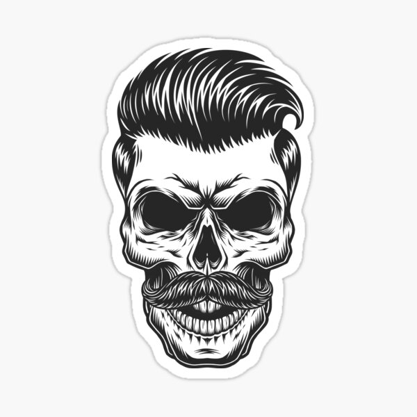 "skull face" Sticker for Sale by Vsmile1992 | Redbubble