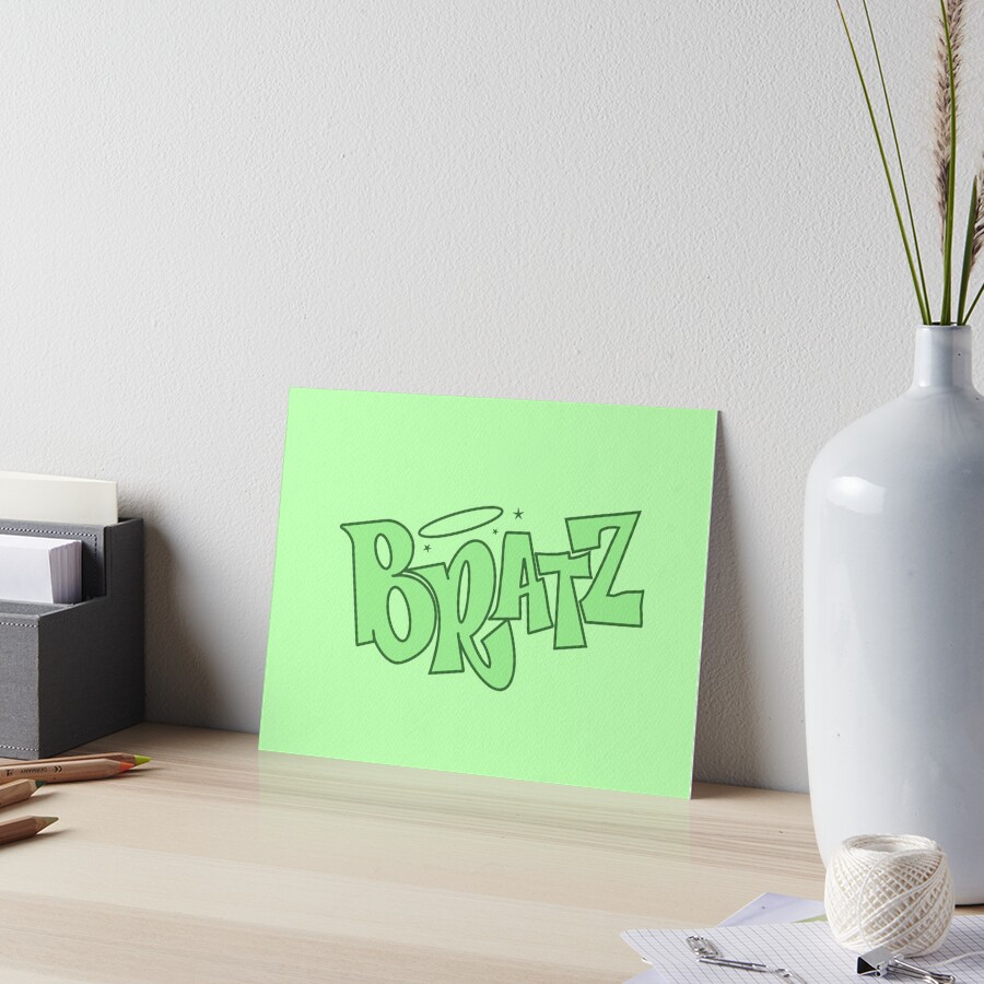 "Green bratz logo " Art Board Print by blueberrycafe | Redbubble
