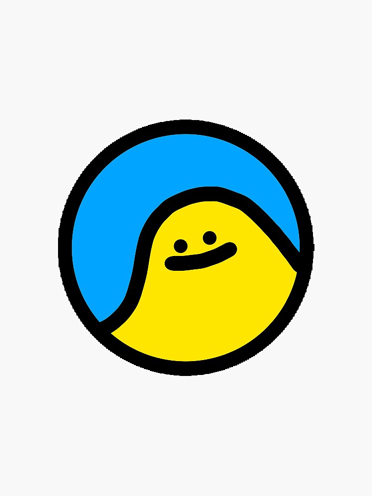 "Squishy Happy Blob" Sticker for Sale by rafistobbs | Redbubble