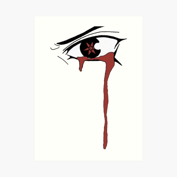" Bleeding Eye" Art Print for Sale by MangaSensei | Redbubble
