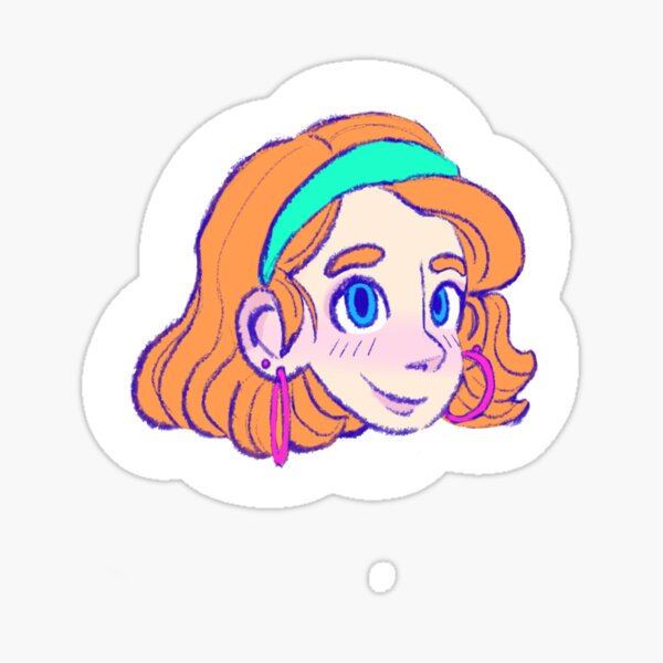"animadeline profile sticker" Sticker by moonlitapricity | Redbubble