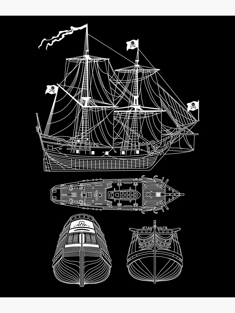 Galleon Ship Blueprints