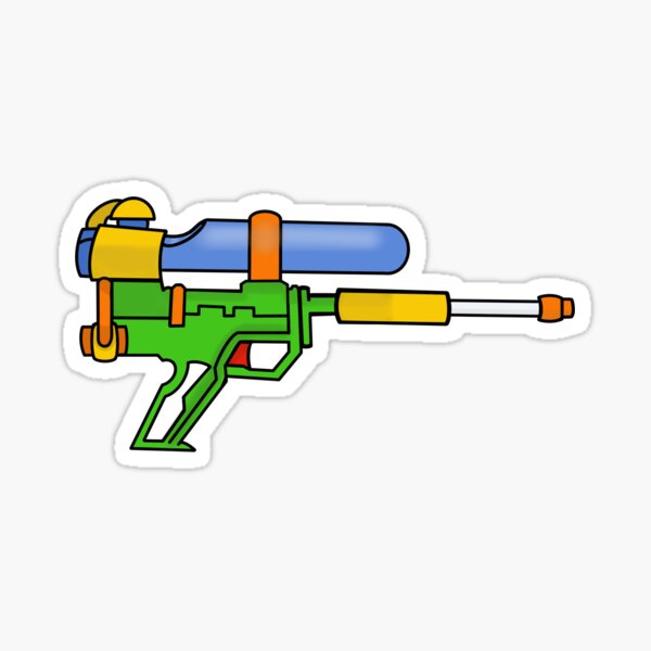 "Water Gun" Sticker for Sale by laurenz-shop | Redbubble