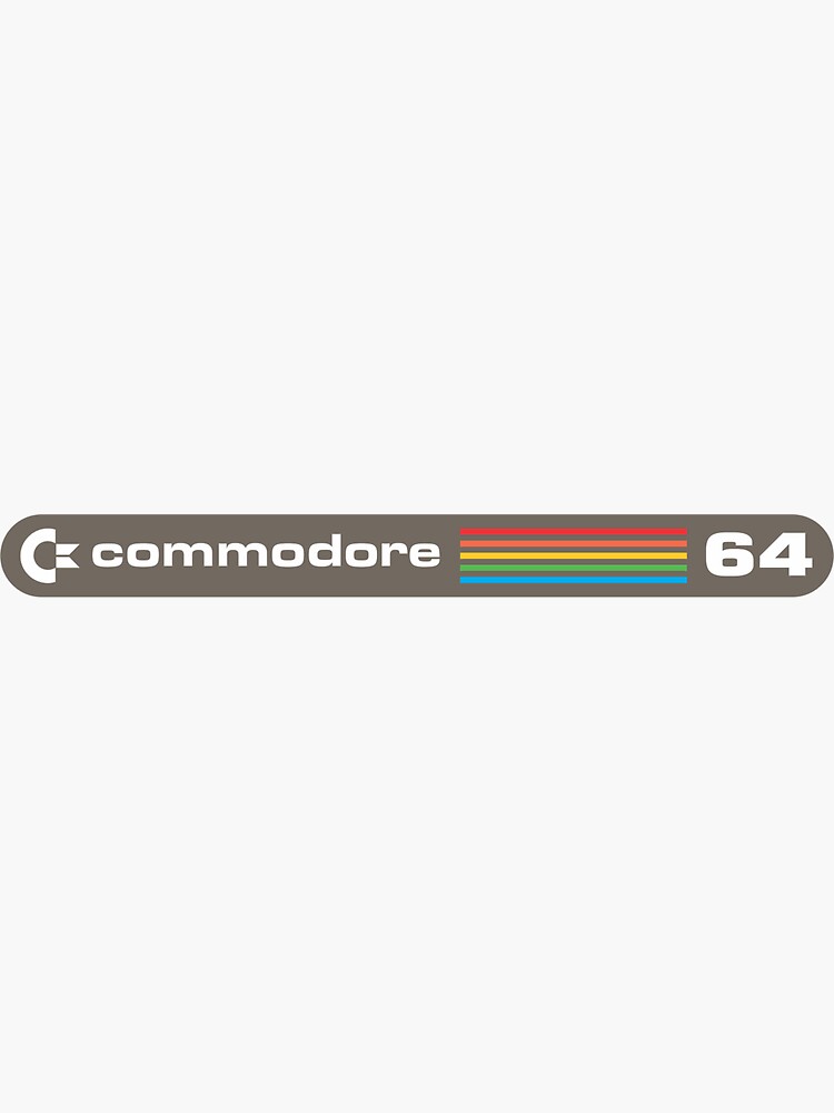 "COMMODORE 64" Sticker for Sale by GreenPhosphor | Redbubble