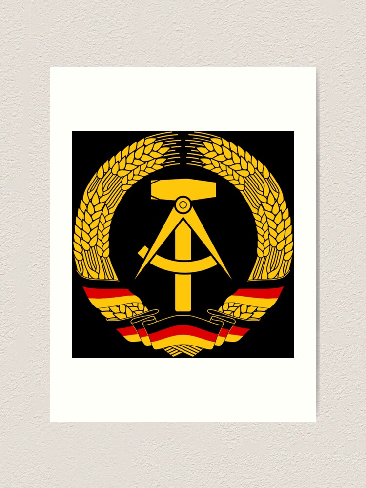 "Coat of arms of the GDR German Democratic Republic" Art Print for Sale ...