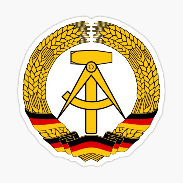 "Coat of arms of the GDR German Democratic Republic" Sticker by ...