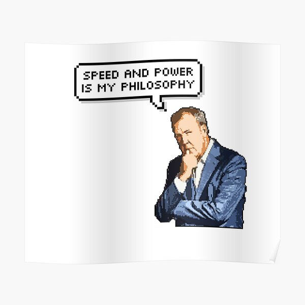 "Clarkson Speed and Power 8 bit" Poster by svaiga | Redbubble