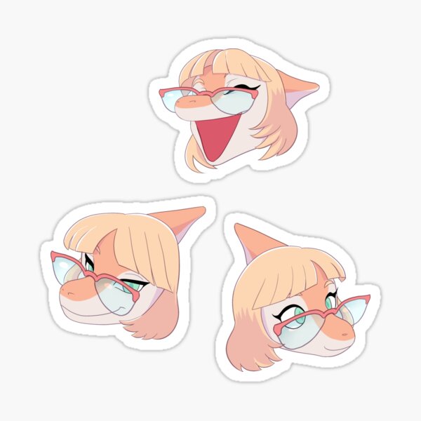 "Tiny Naomi Face Trio" Sticker for Sale by HeartSick746 | Redbubble