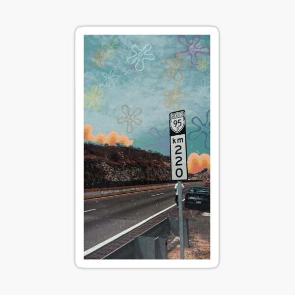 "Bikini Bottom Highway" Sticker for Sale by danimora | Redbubble