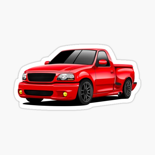"SVT Lightning Red" Sticker for Sale by Jalcalart | Redbubble