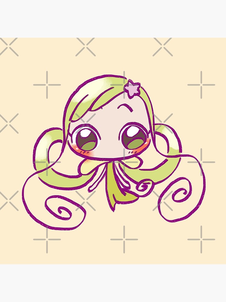 Lámina metálica «Dibujo amarillo bebé hada nini / ojamajo mágico doremi ...