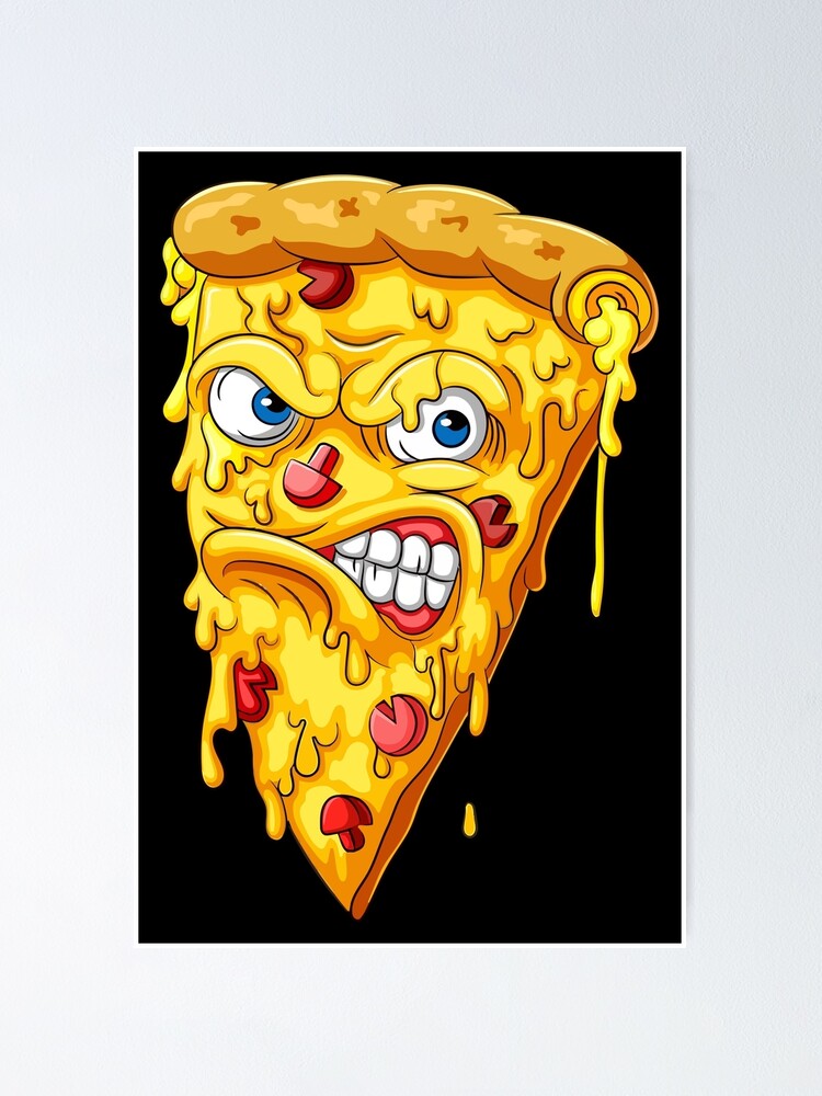 "Angry Pizza Essential, Foodies Hungry" Poster for Sale by SusanHerman3 ...