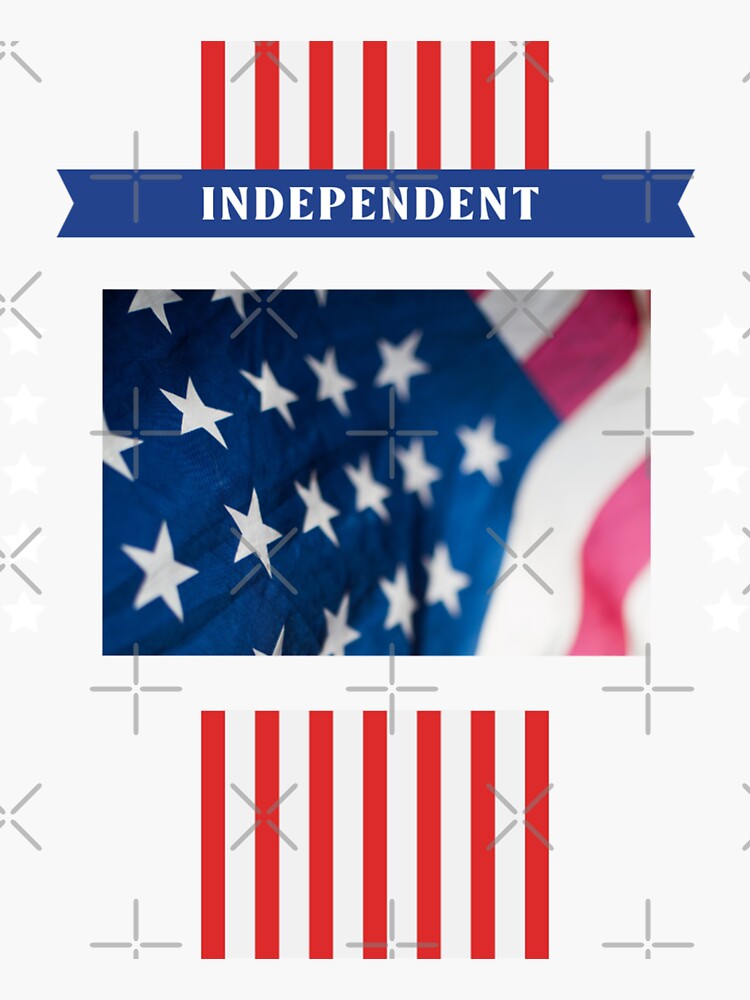 "American Flag - Independent" Sticker for Sale by Teesite | Redbubble