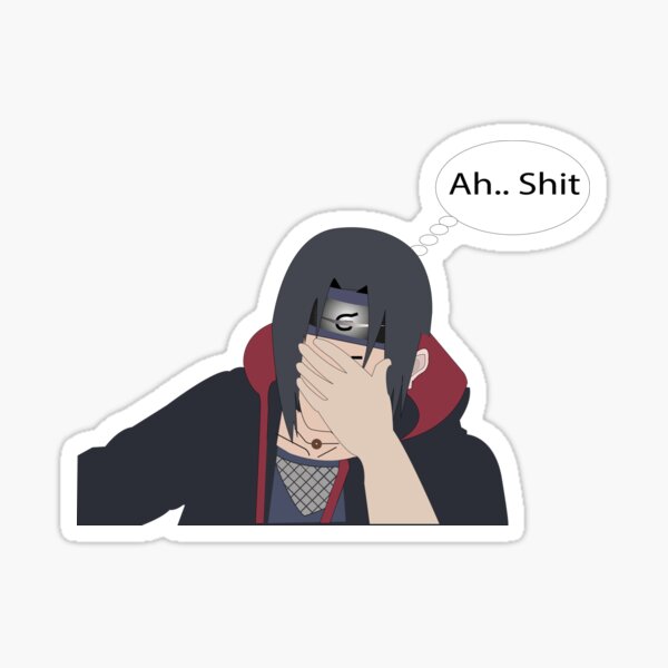 "Sticker anime ah.. shit" Sticker by saitamen | Redbubble