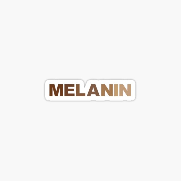 "Melanin" Sticker for Sale by UrbanDiaryz | Redbubble