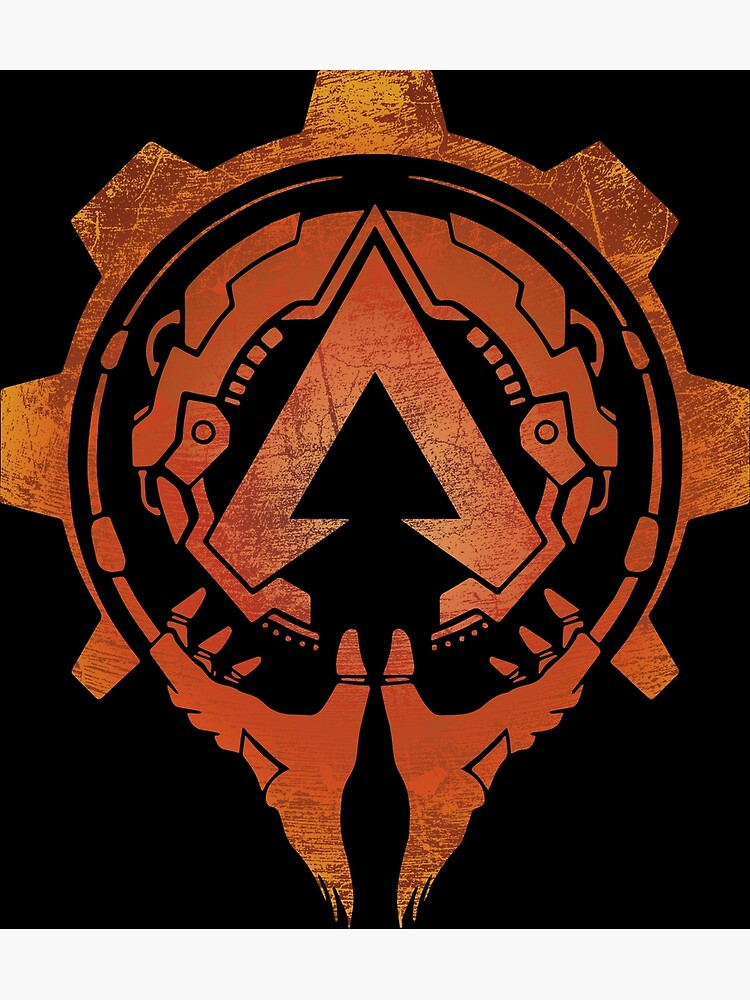 Lámina metálica «Logotipo de Apex Legends - versión extendida FIRE red ...