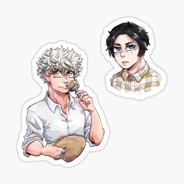 "Yaguchi and Yotasuke stickers - Blue period" Sticker for Sale by ...