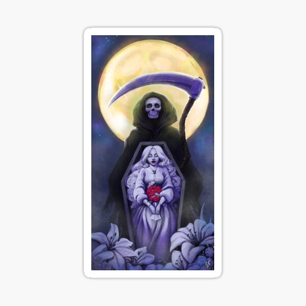 "Death Gothic Coffin" Sticker for Sale by gillyfleur | Redbubble