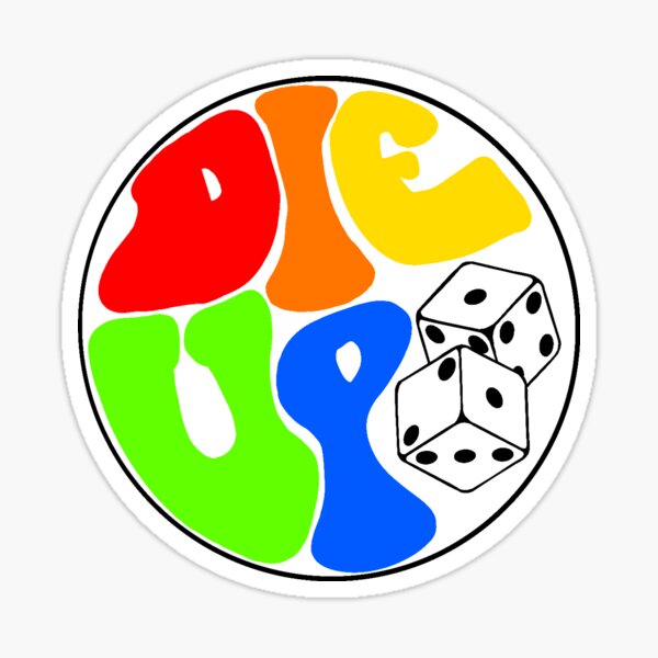 "Die Up Rainbow" Sticker by artbyabtree | Redbubble