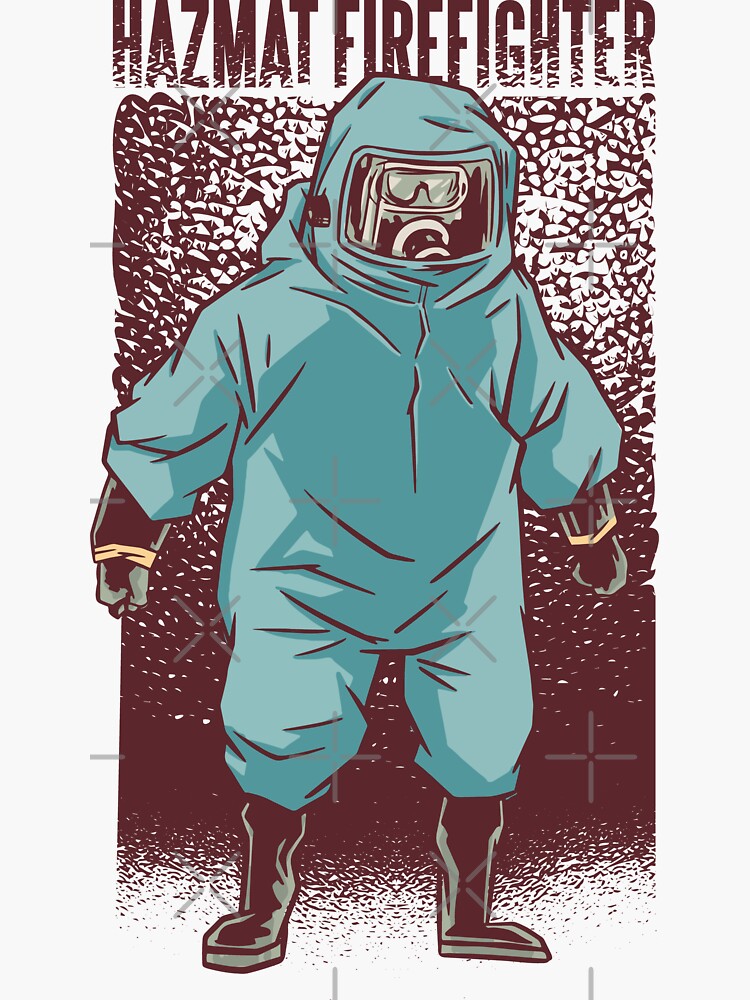 "Hazmat Technician Suit" Sticker for Sale by Bbenn28 | Redbubble