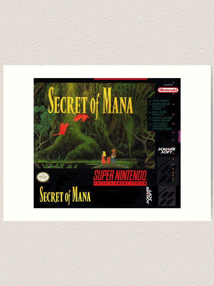 "Secret of Mana: Box Art" Art Print for Sale by muramas | Redbubble