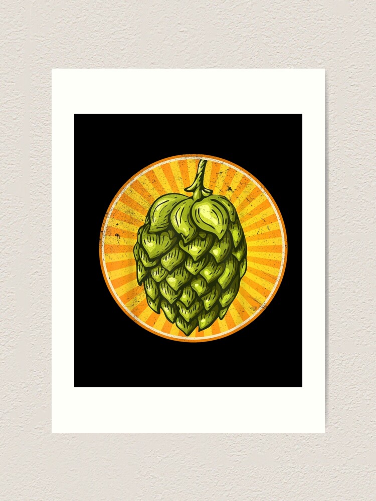 "IPA| Craft Beer Hops Logo " Art Print for Sale by loka-Art | Redbubble