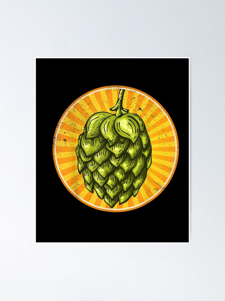 "IPA| Craft Beer Hops Logo " Poster for Sale by loka-Art | Redbubble