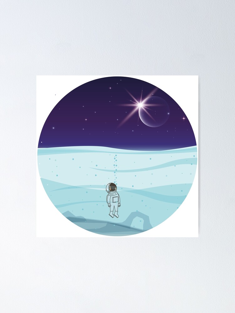 "Astronaut In The Ocean" Poster for Sale by EchoCity | Redbubble