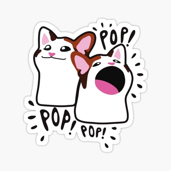 "POP CAT" Sticker for Sale by Beshine | Redbubble