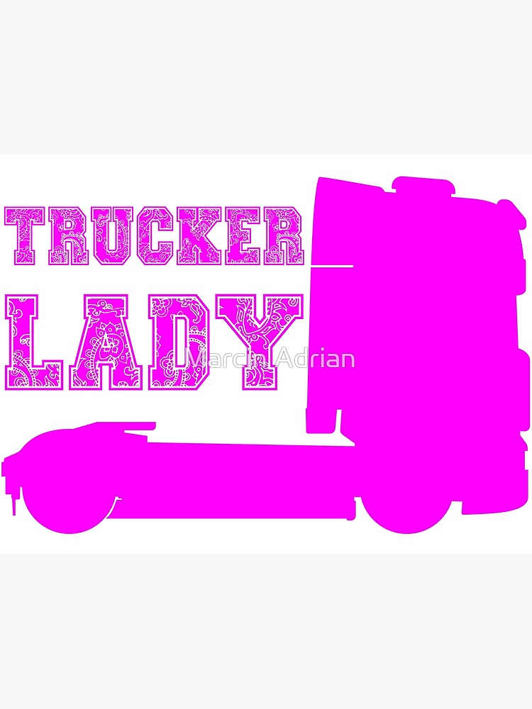 Poster « Trucker Girl, Trucker Babes, Trucker Lady, LKW TIR lorry Babes ...
