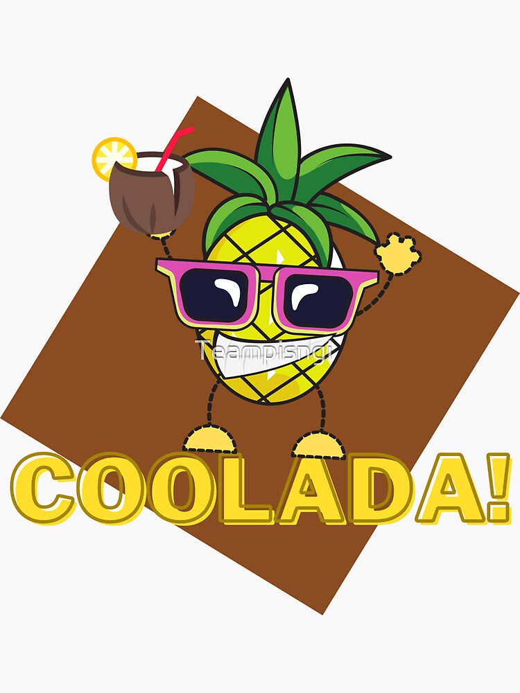 "Cool, Fresh and Funny Summer Pineapple Piña colada (COOLADA) patterns ...