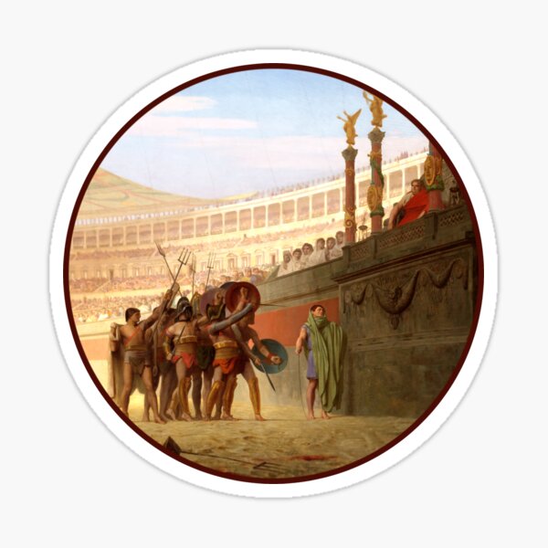 "Ave Caesar by Gerome" Sticker for Sale by academic-art | Redbubble