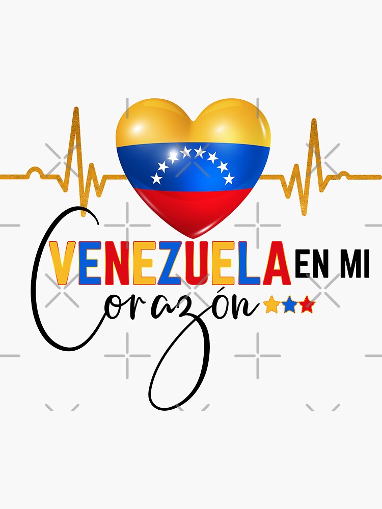 Pegatina «Venezuela en el Corazón Orgullo venezolano» de Nzgiftsandmore ...